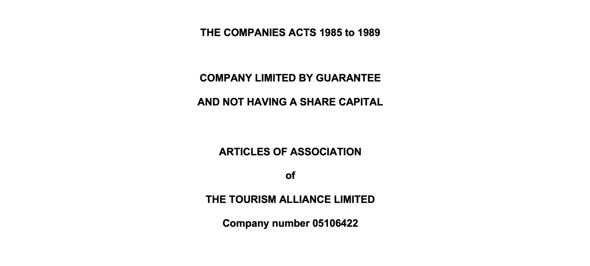 Publications - Tourism Alliance - The Voice of Tourism